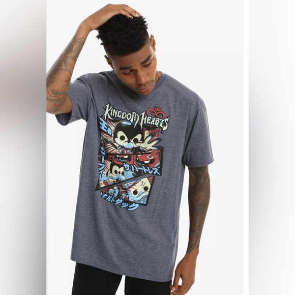 Funko | Shirts | Funko Disney Kingdom Hearts Comic Pop Tshirt Sz L ...